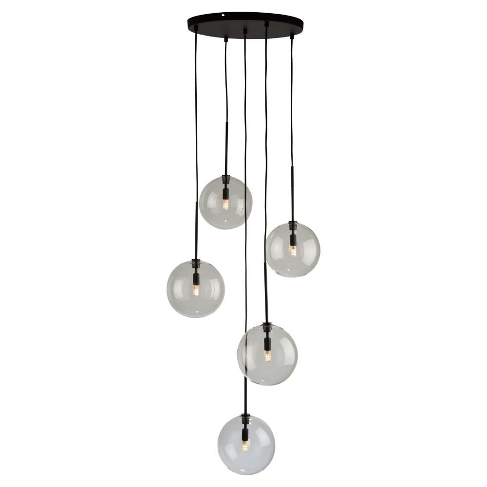 Pinpoint 5 Light Pendant Black : SC13195BK | SIGNATURE LIGHTING AND FANS